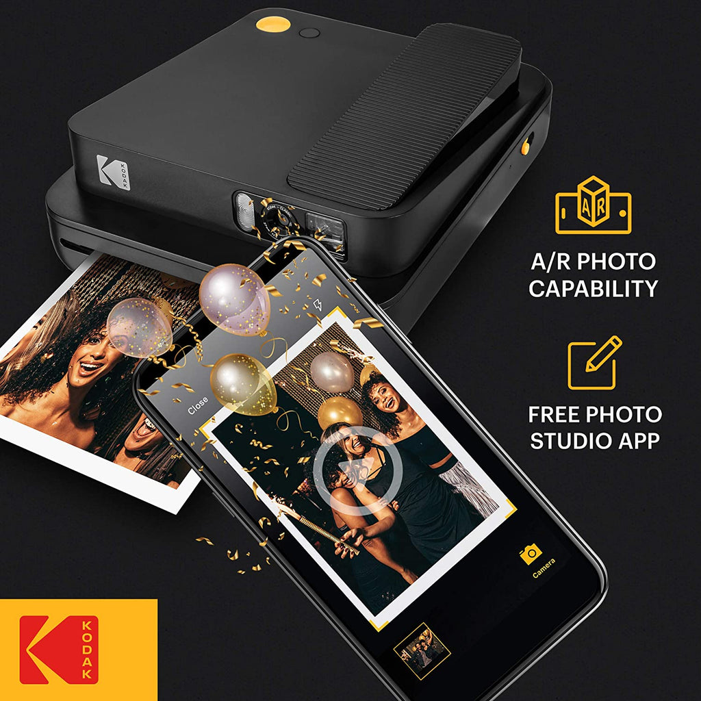 Kodak Classic Digital Instant Camera (Black) Starter Bundle – Kodak ...